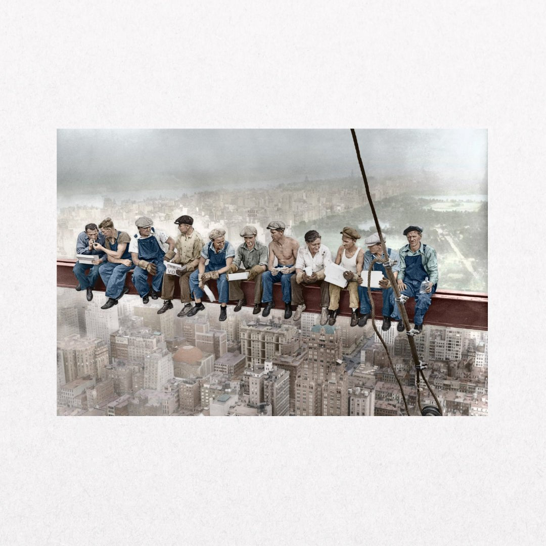 NYC Rockefeller Center Remastered - Lunch Atop A Skyscraper, 1932 – El ...